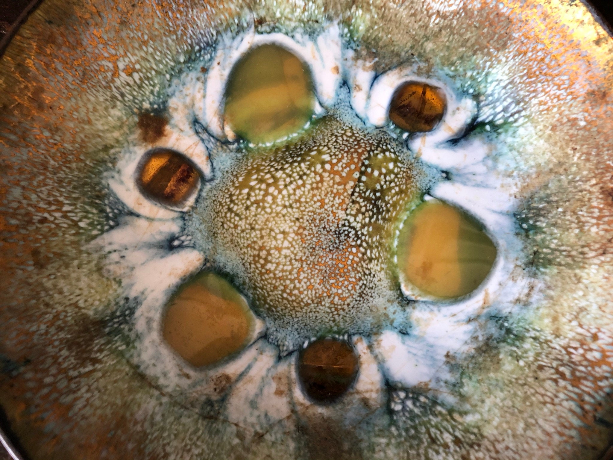 Vintage Edwards Star Original Enameled Copper Bowl Mid Century | Etsy