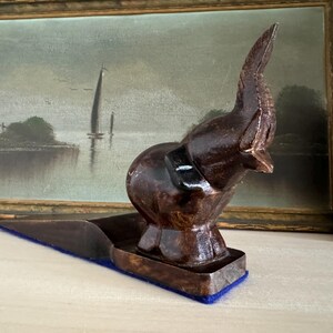 Vintage Elephant Door Stop Vintage Wooden Elephant Door Stop Vintage ...