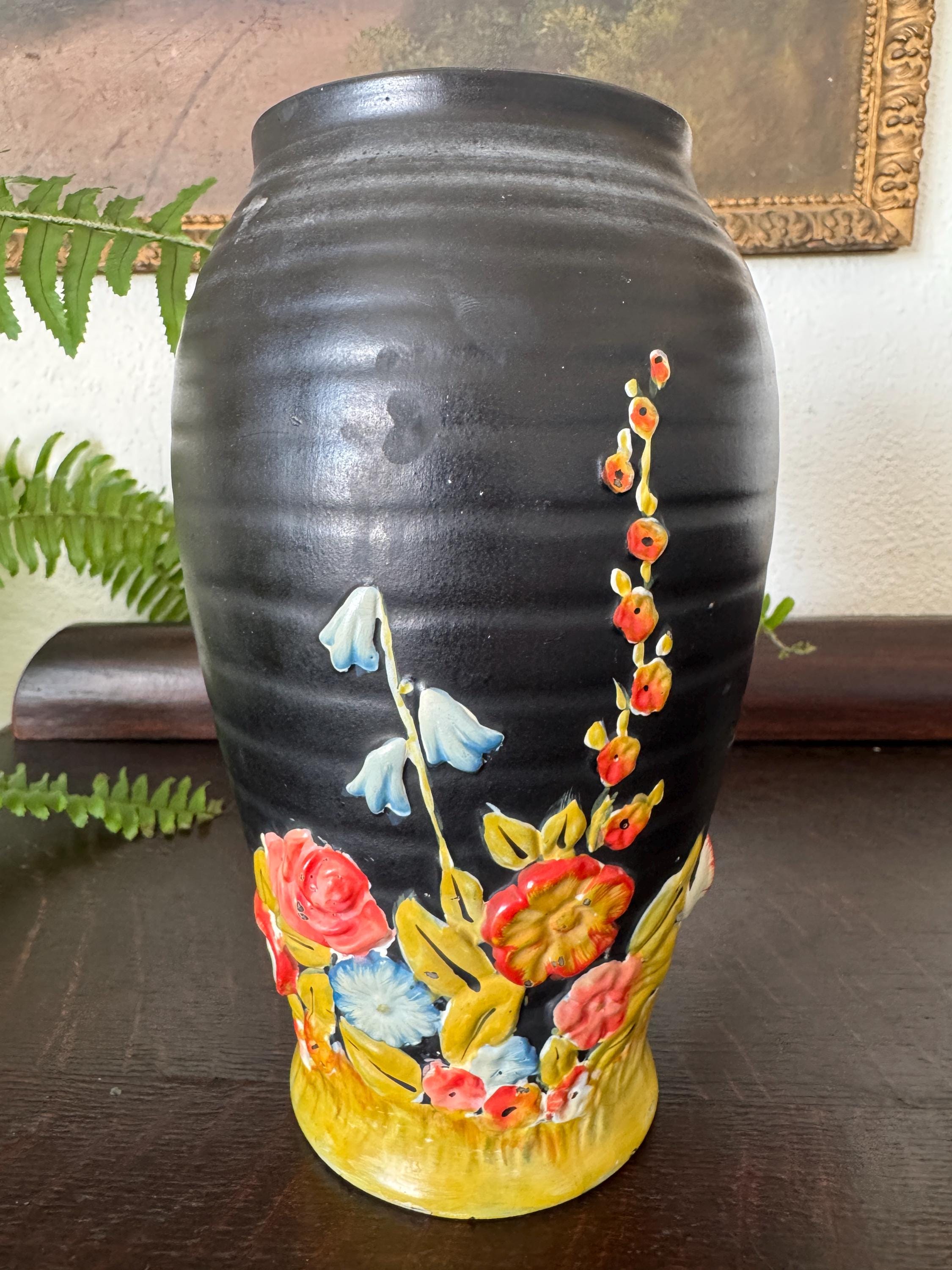 Vintage 1930s Brentleigh Ware Clive English Ribbed Floral Vase - Etsy