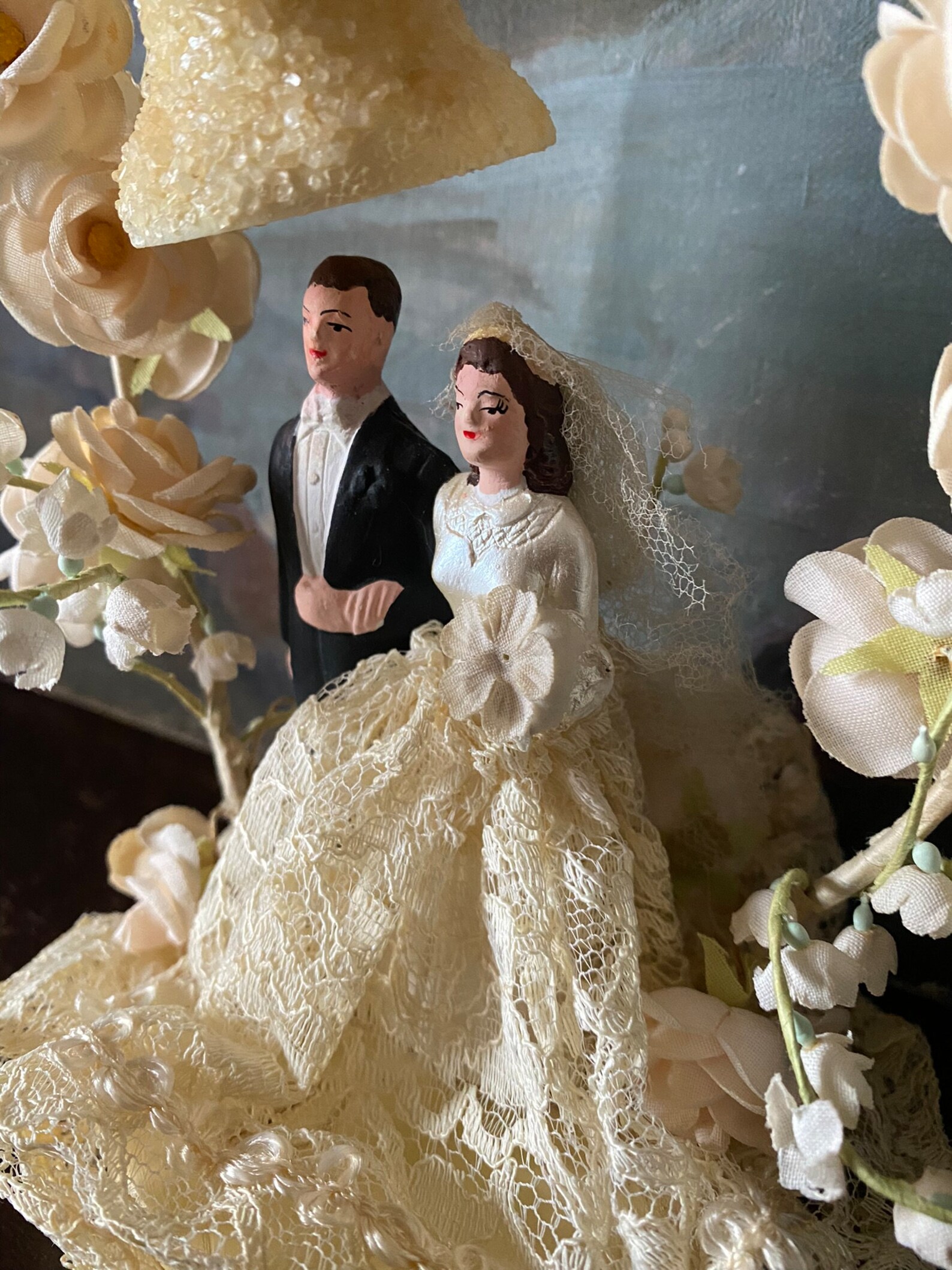 Vintage 1940's Bride and Groom Wedding Cake Topper Vintage - Etsy