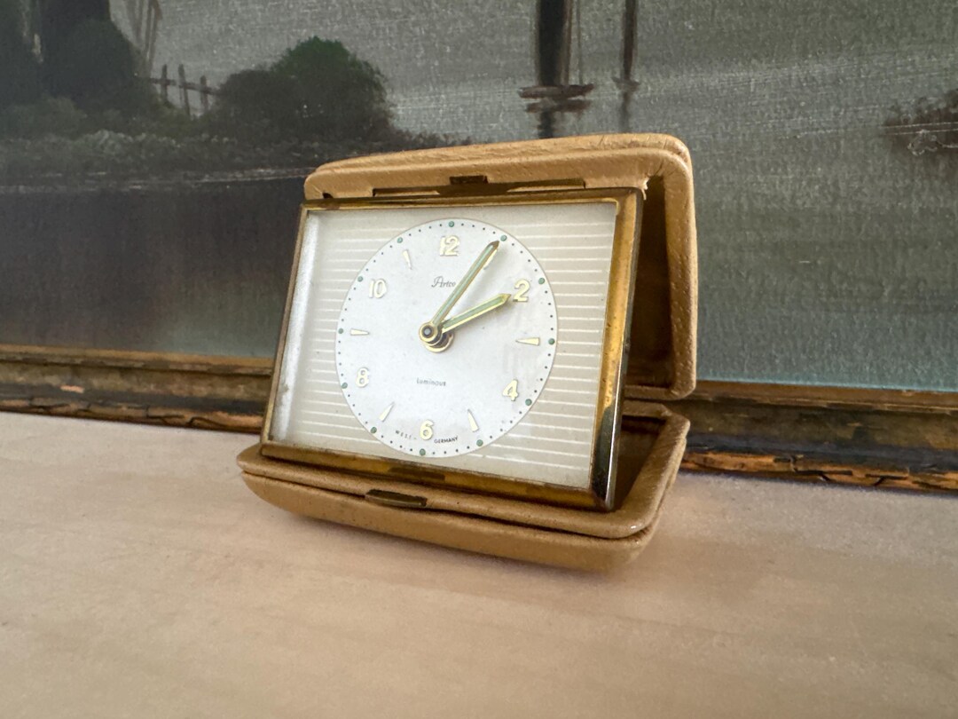 Mid-century Working Artco West German Folding Travel Alarm Clock - Etsy