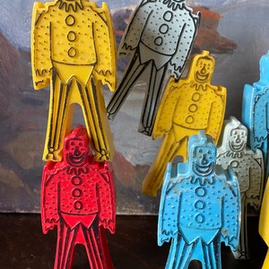 Vintage Strombecker Bill Ding Stacking Clowns Vintage Set of 11 Bill ...