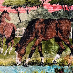 Vintage Horse Tapestry Vintage Lebanon Tapestry Wall Art Vintage Horse ...