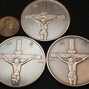 INRI Translation "jesus the Nazarene, King". (three) 1 Ounce Copper ...