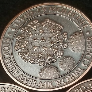 CVD-19 Survivor (2) and CVD-19 Molecule (1). 3 Coins Total per Order, 1 ...