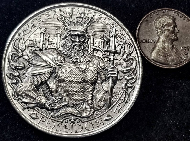 Poseidon the Ocean Emporer, the Lost City of Atlantis. High Relief 1 ...
