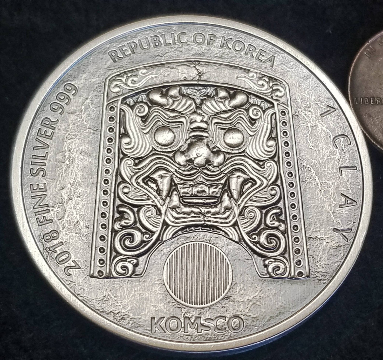 2018 Antiqued Chiwoo Cheonwang, 1 Troy Ounce of 999 Fine Silver. - Etsy