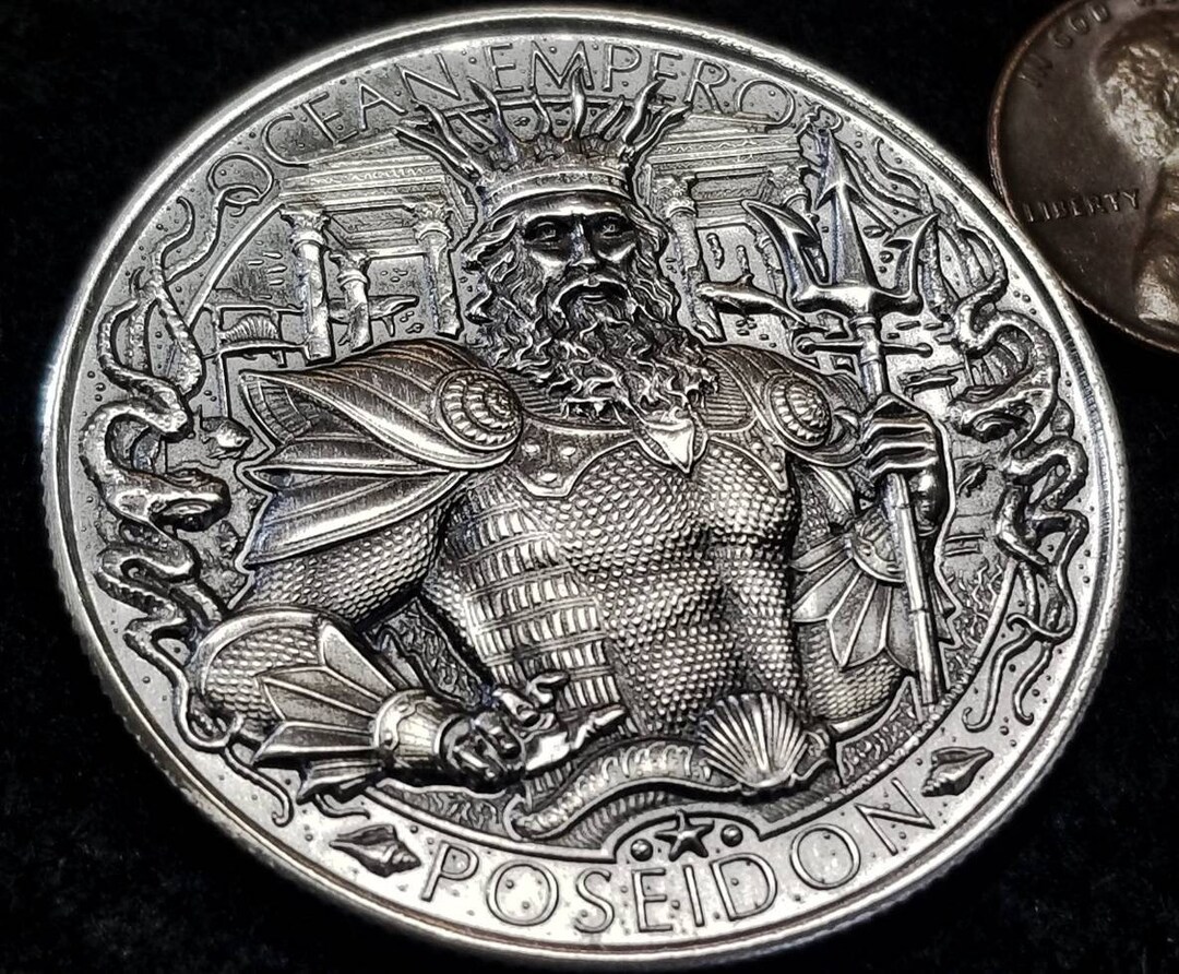 Poseidon the Ocean Emporer, the Lost City of Atlantis. High Relief 1 ...