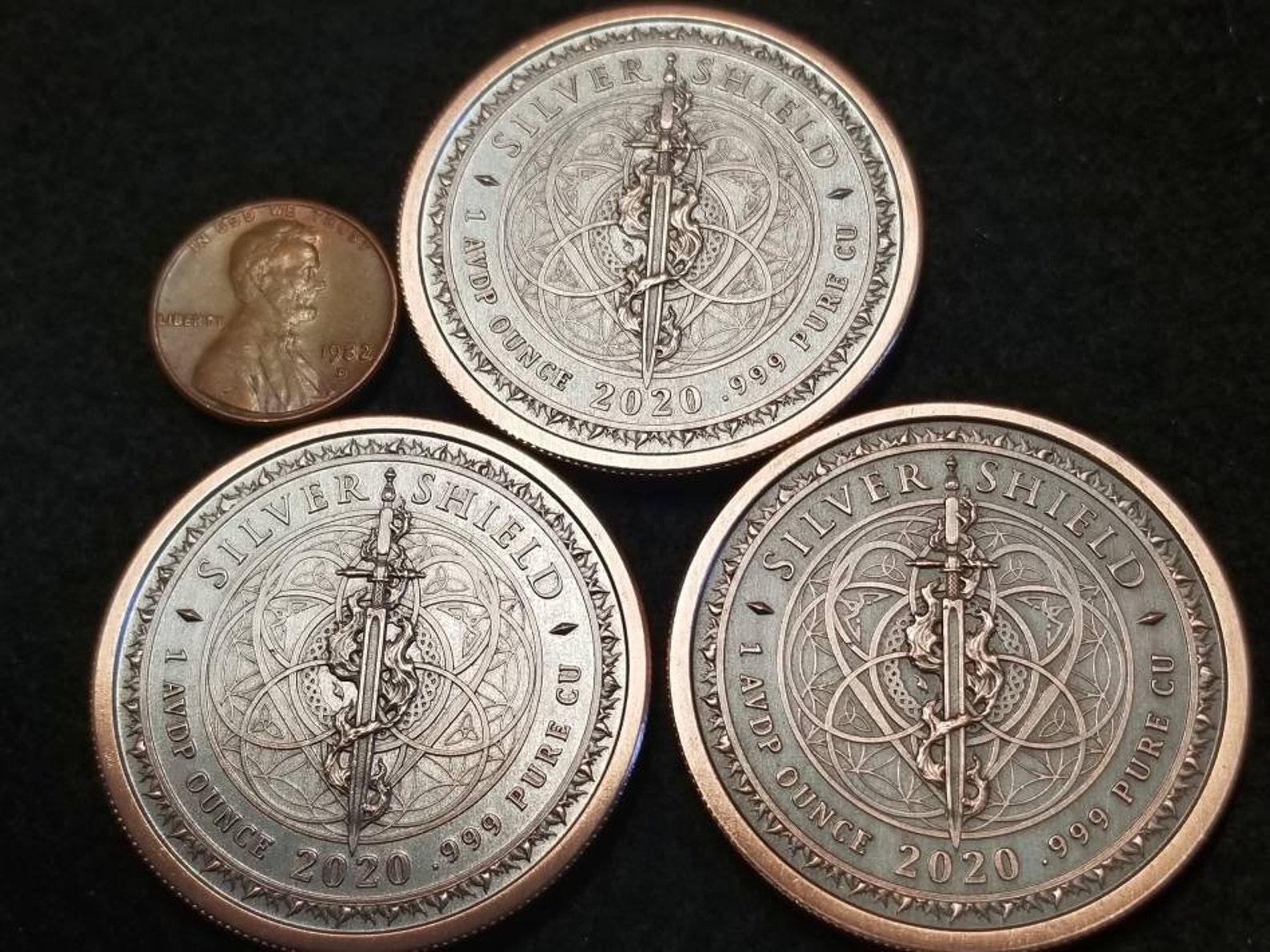 INRI Translation "jesus the Nazarene, King". (three) 1 Ounce Copper ...