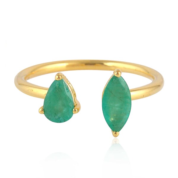 Emerald Ring Gold - Etsy