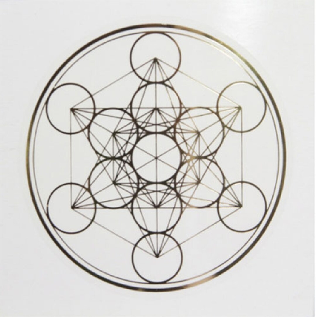 Metatron's Cube Sticker - Etsy