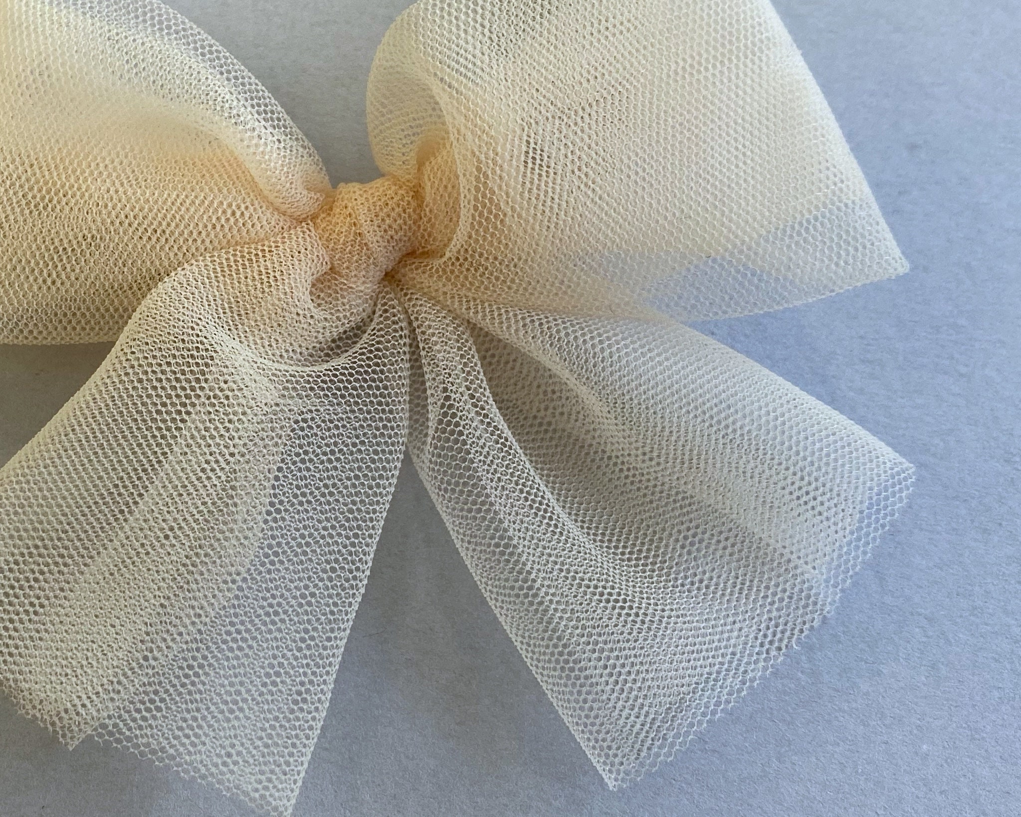 Ivory Cream Baby Hair Bow and Color Coordinated Pacifier Clip - Etsy