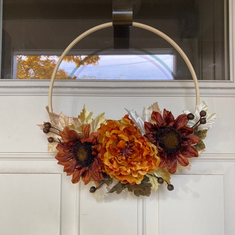 Fall Hoop Wreath - Etsy