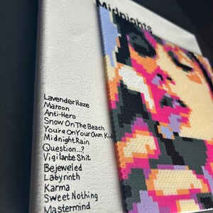 Taylor Swift inspiró perler bead art Midnights melty bead swifties arte ...