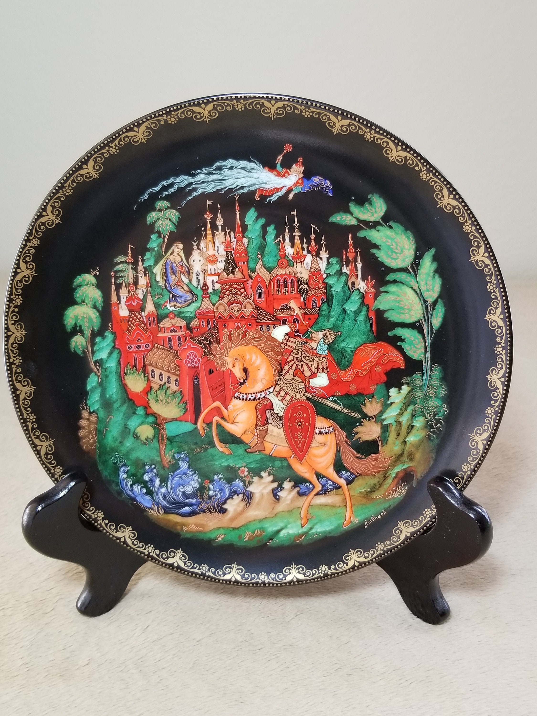 1 Collectible Russian Plate Tianex 1988 Vintage Legends | Etsy