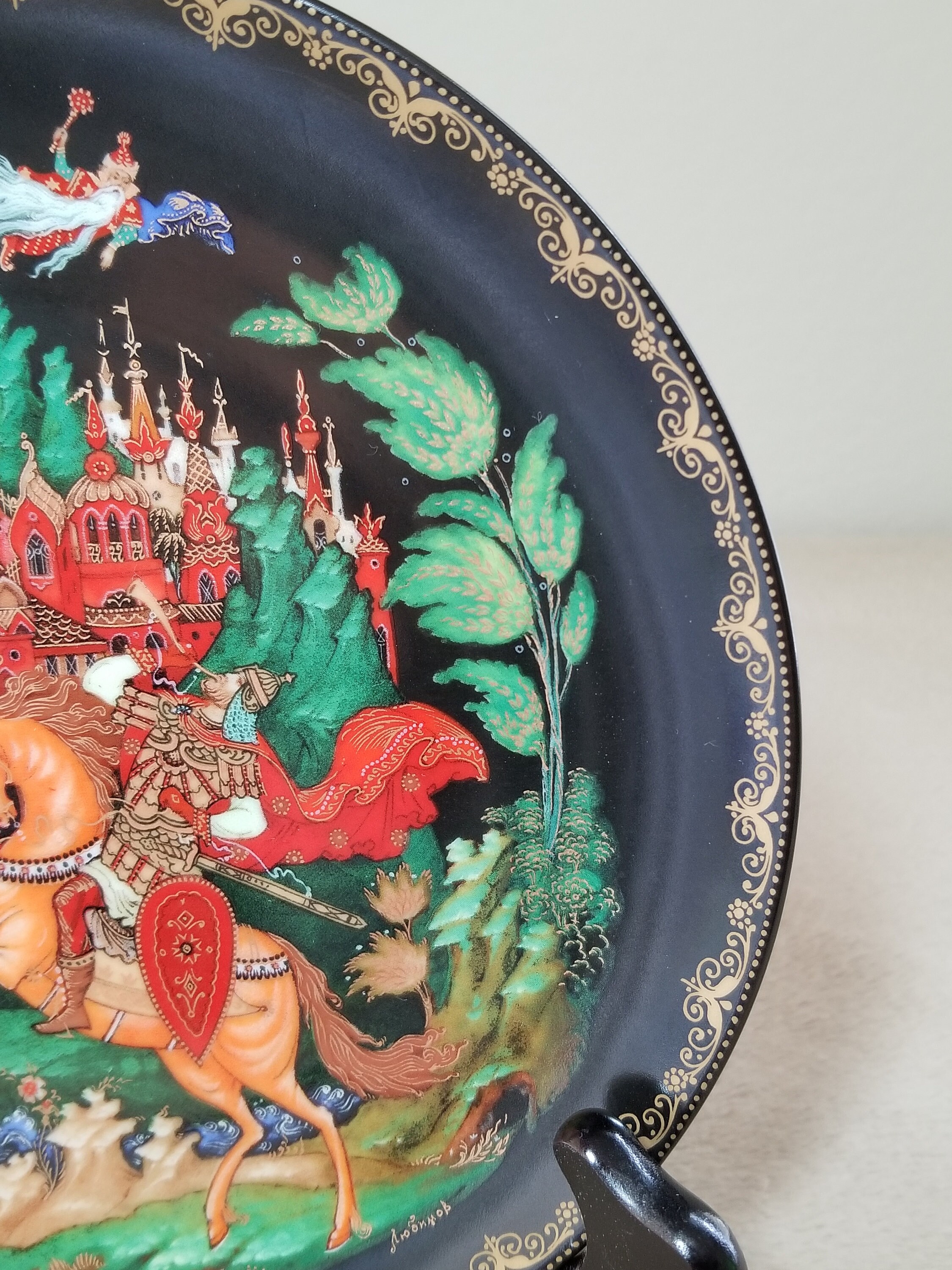 1 Collectible Russian Plate Tianex 1988 Vintage Legends | Etsy