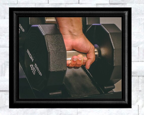 Barbell Print Barbell Photo Barbell Art Gym Décor | Etsy