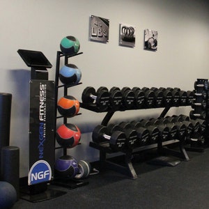 Sepia Gym Décor, Bodybuilding Art Set, Weightlifting Art Set, Body ...