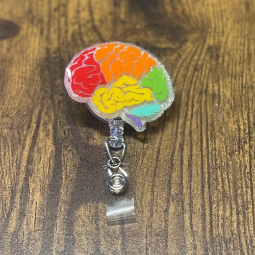 Brain Badge Reel Neuro Nurse Badge Reel Neurology Badge - Etsy