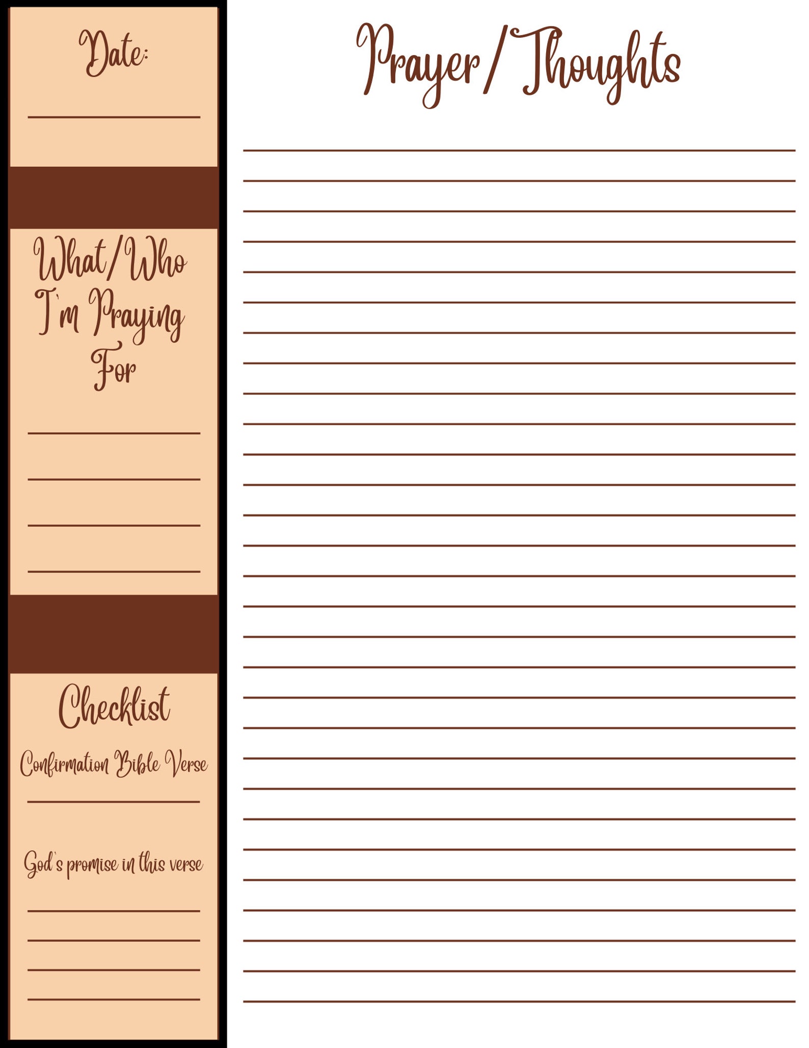 Brown Journal - Etsy