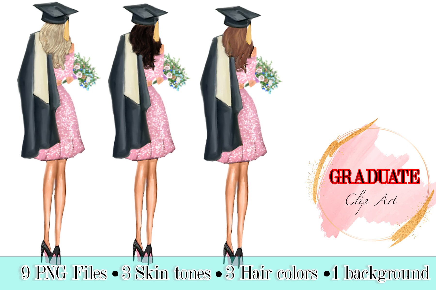 Graduation Clipart Graduation Clipart Graduation Clip Art - Etsy