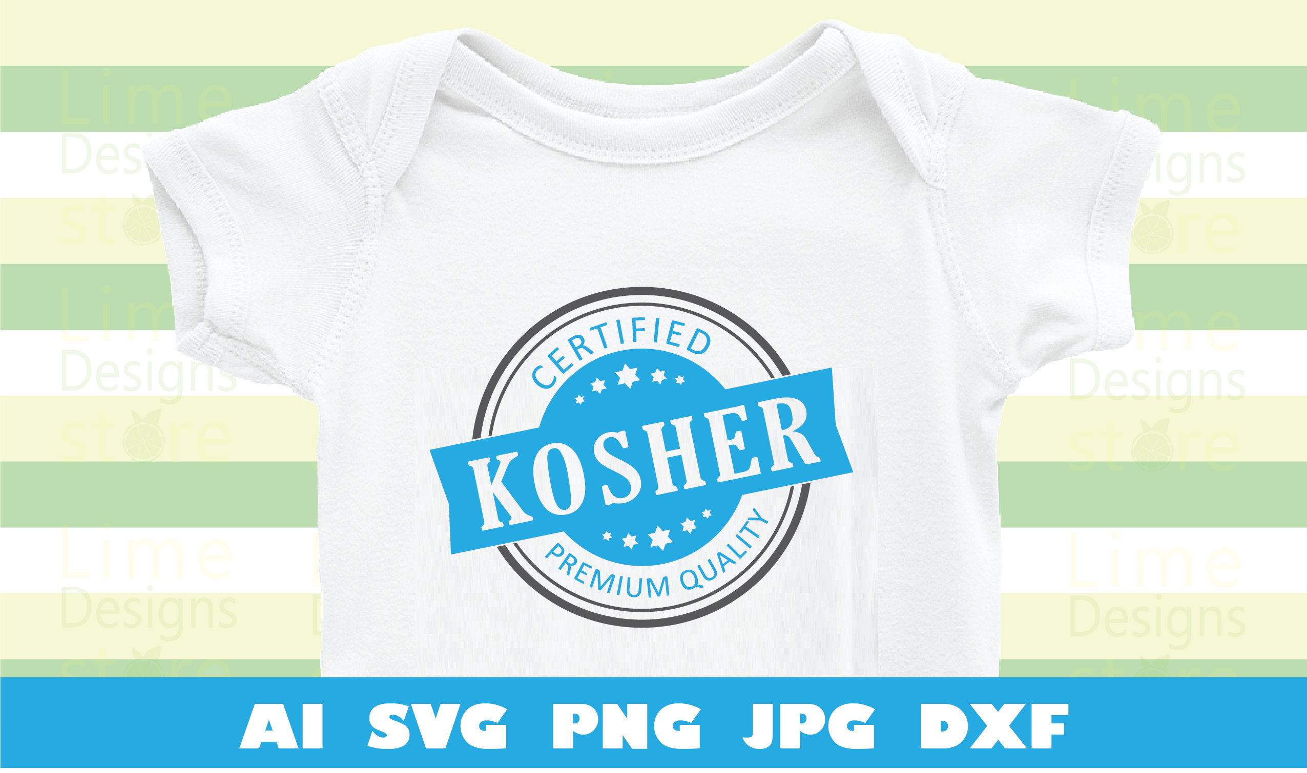 Kosher Certified - Jewish SVG - SVG Design Files for Cricut Silhouette ...