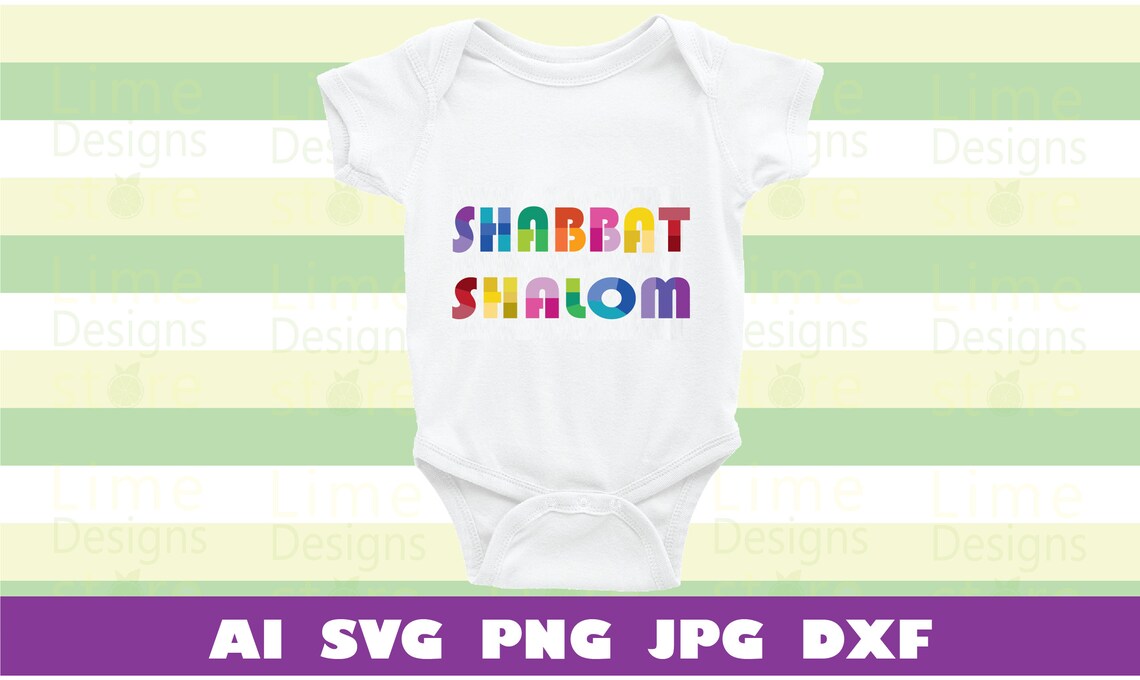 Shabbat Shalom - Jewish SVG - SVG Design Files for Cricut Silhouette ...