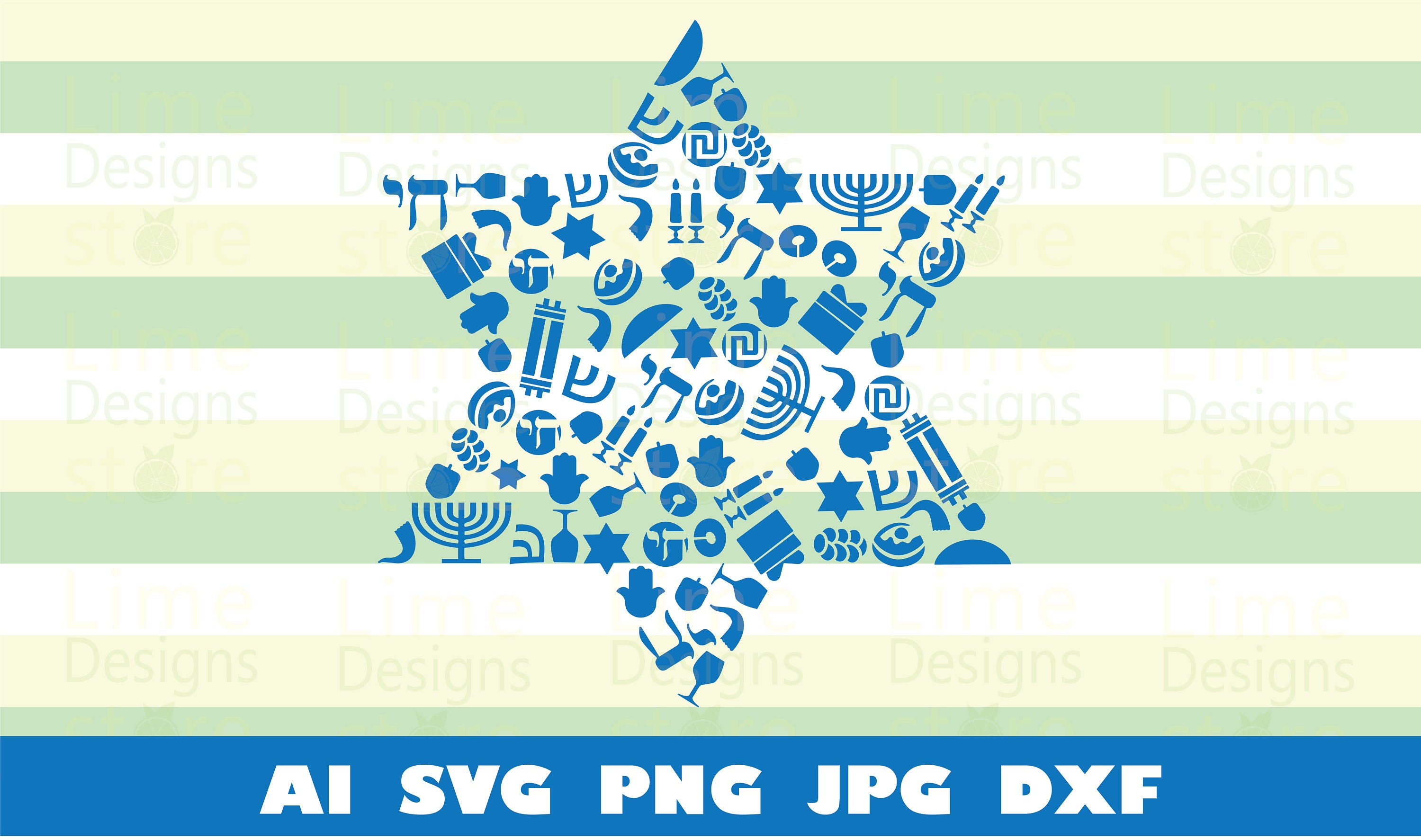 Jewish Symbols - Jewish Mandala SVG - David Star SVG - SVG Design Files ...