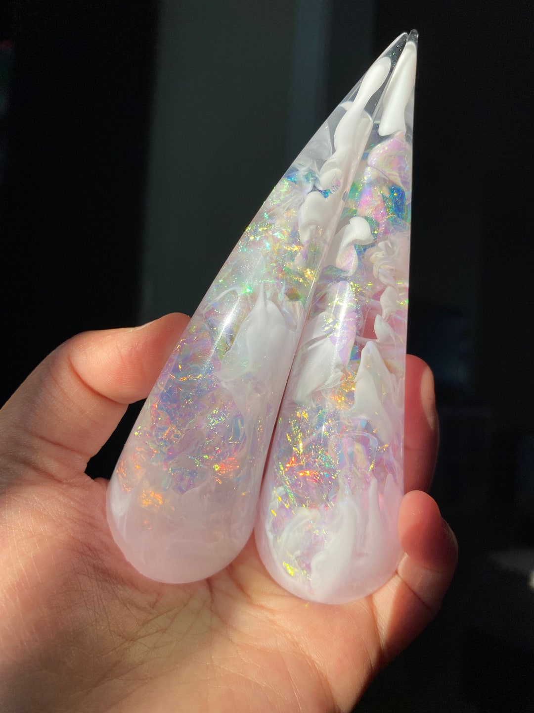 UV White Oni Horns - Etsy