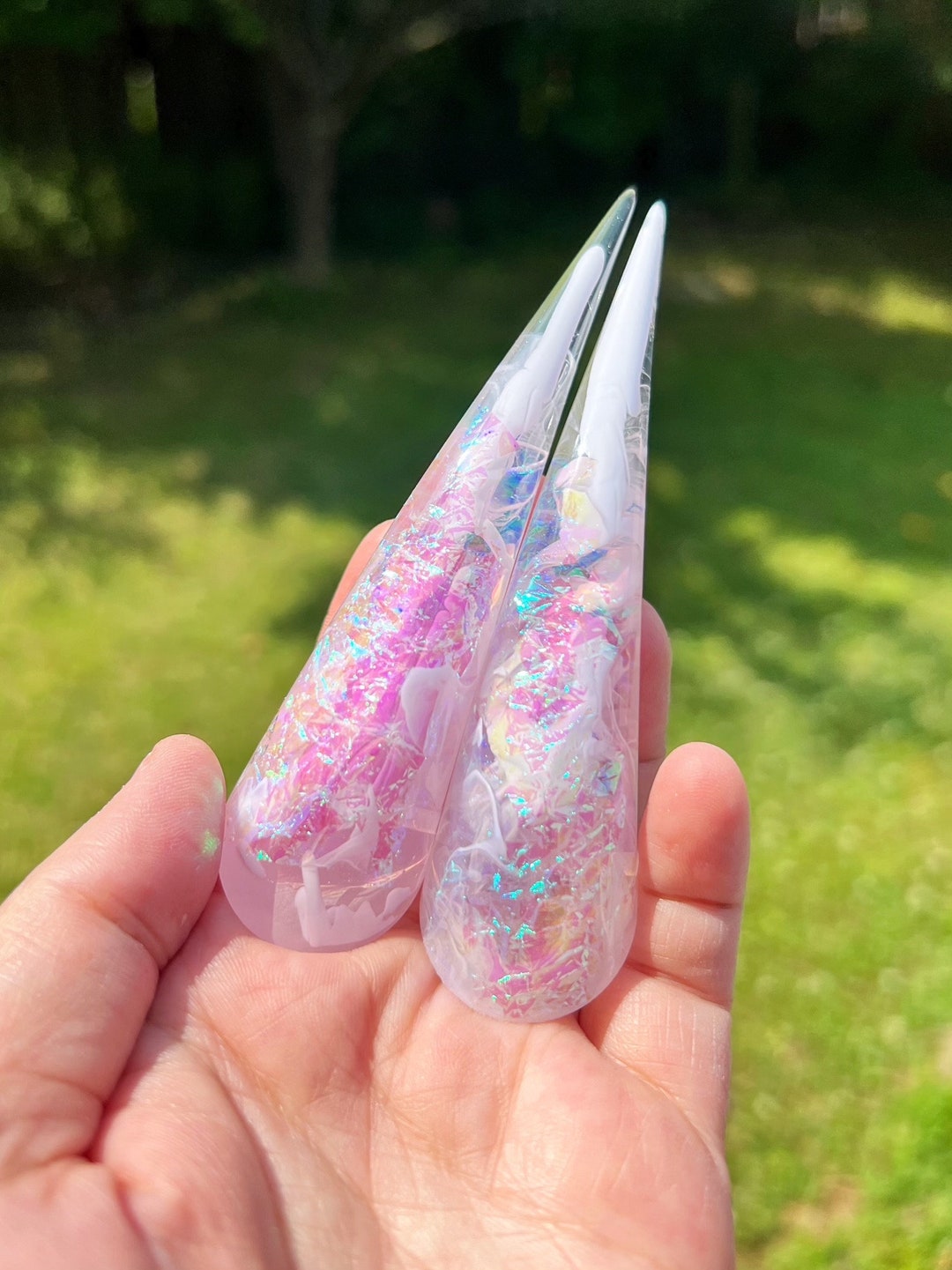 UV White Mini Oni Horns - Etsy