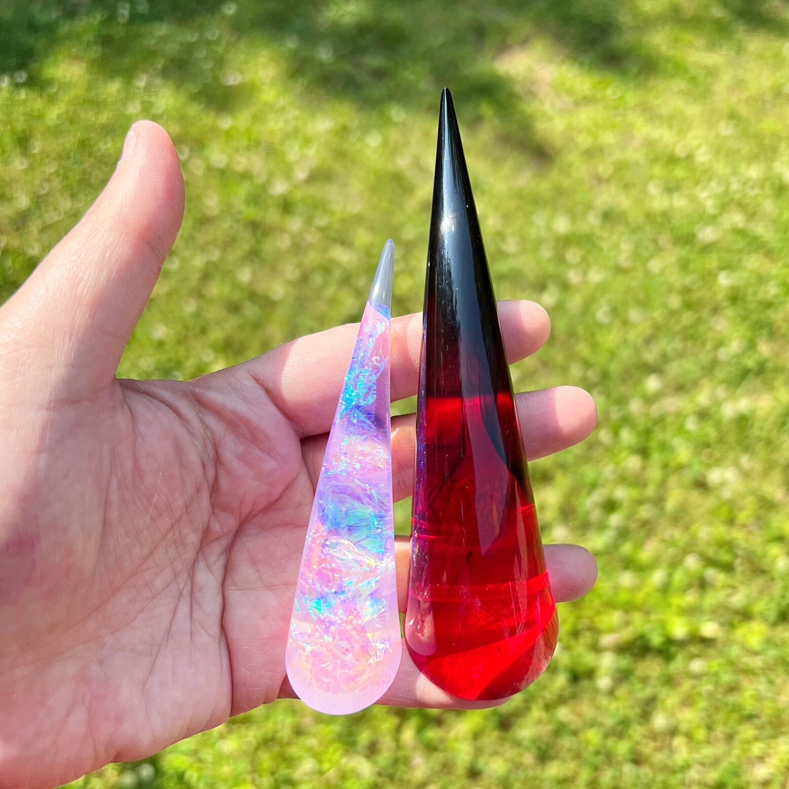 Black Rainbow Mini Oni Horns - Etsy