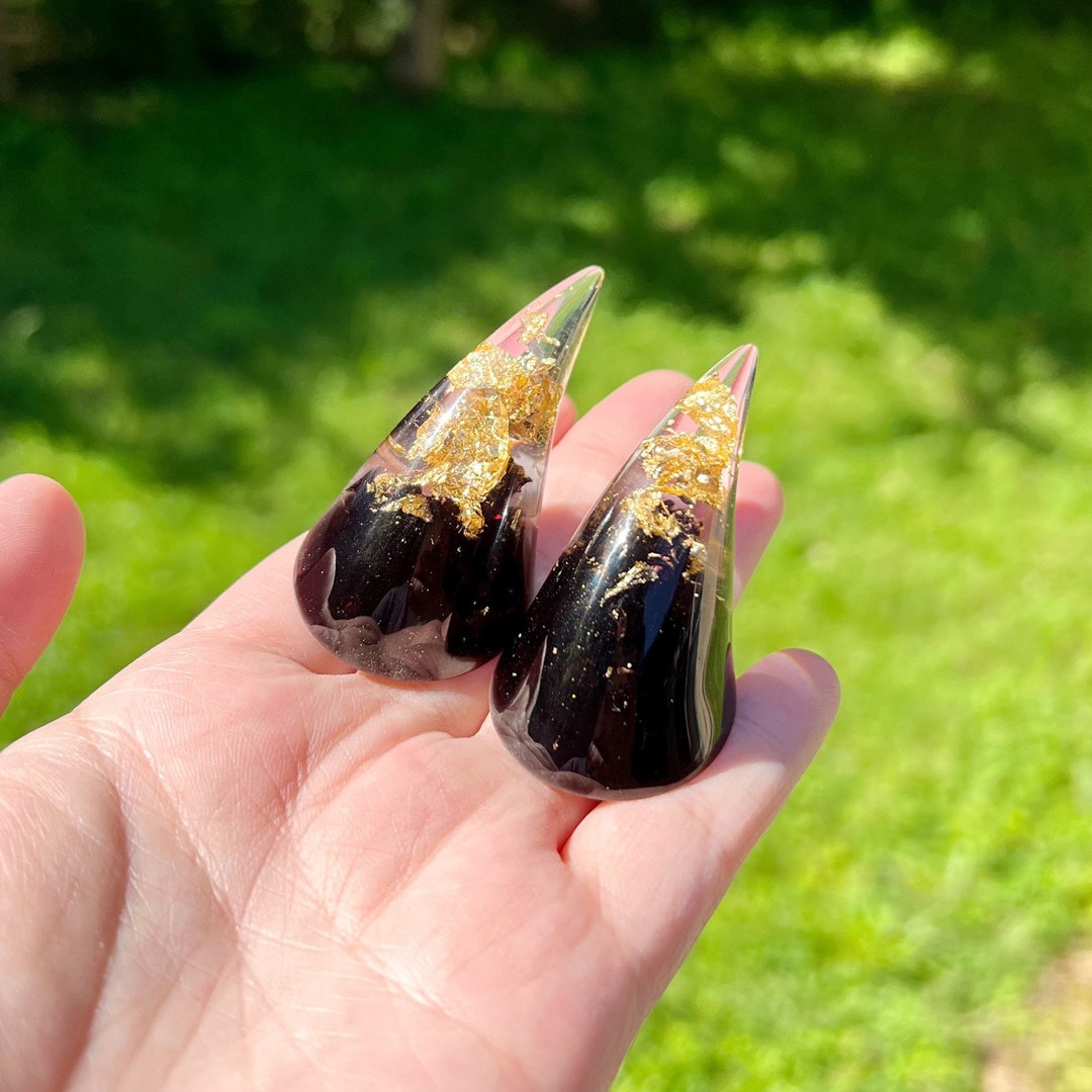 Black & Gold Devil Horns - Etsy
