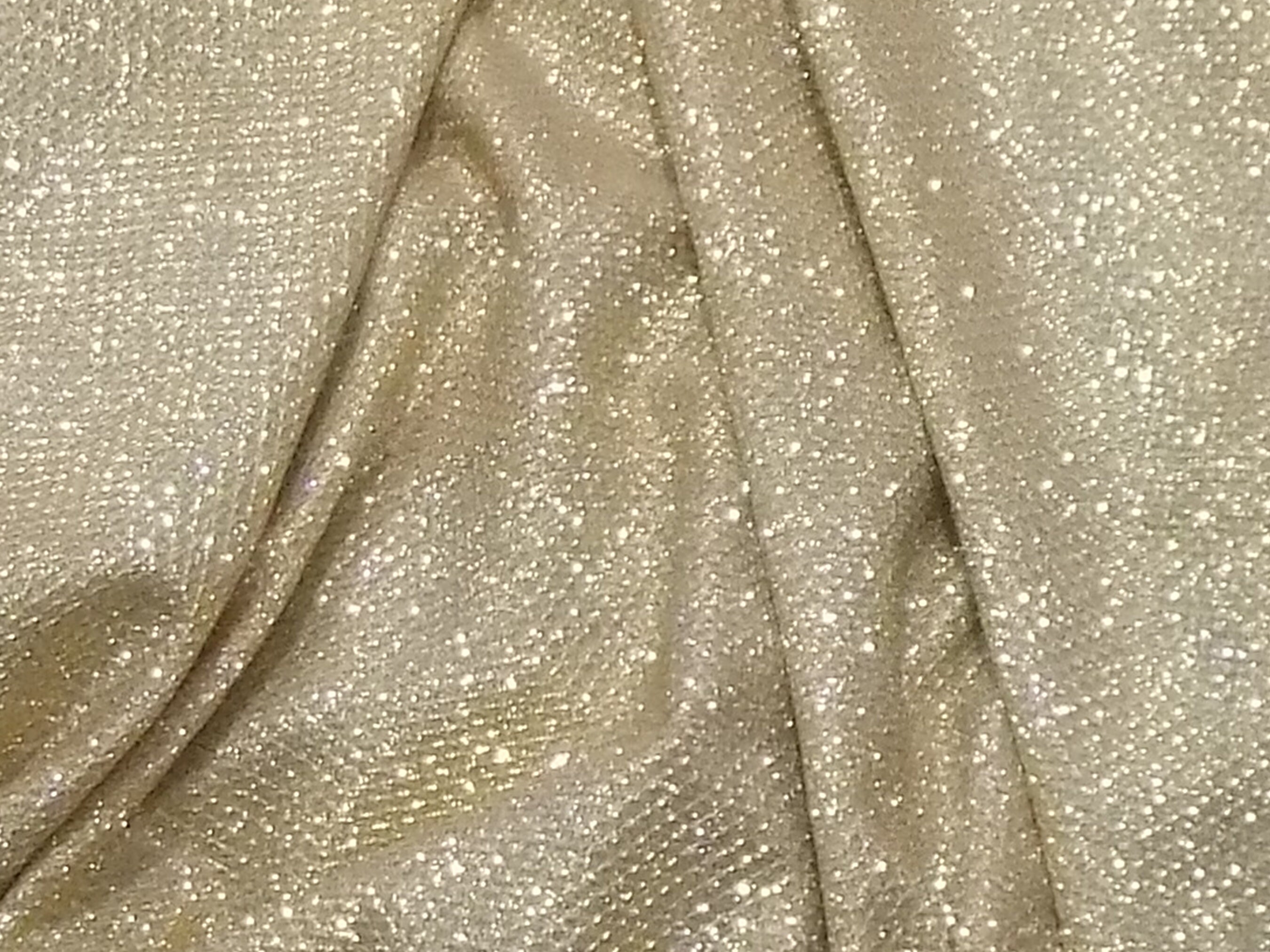 Amazing Gold Color Stretch Glimmer Fabric | Stretch Luxury Glitter ...