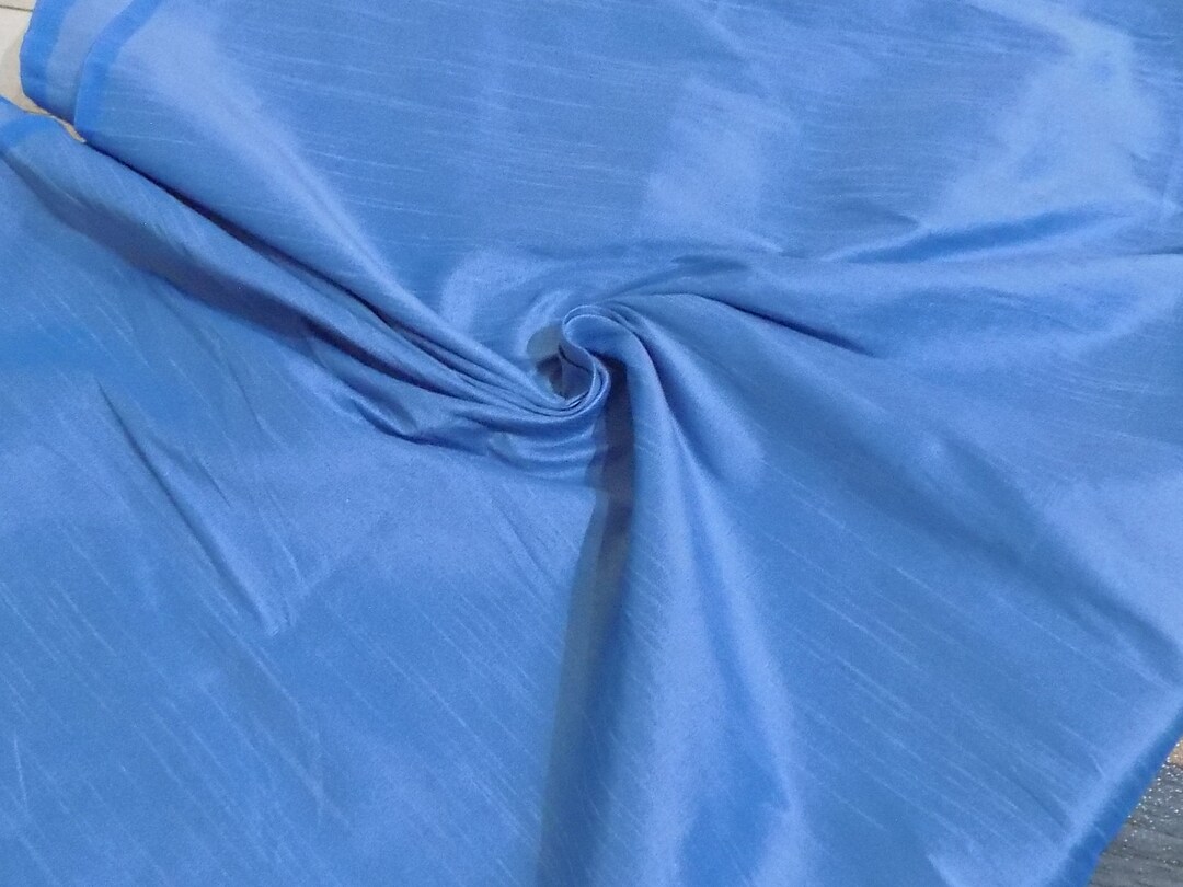 Amazing Azure Blue Dupioni Fabric Dupioni Silk Fabric for - Etsy