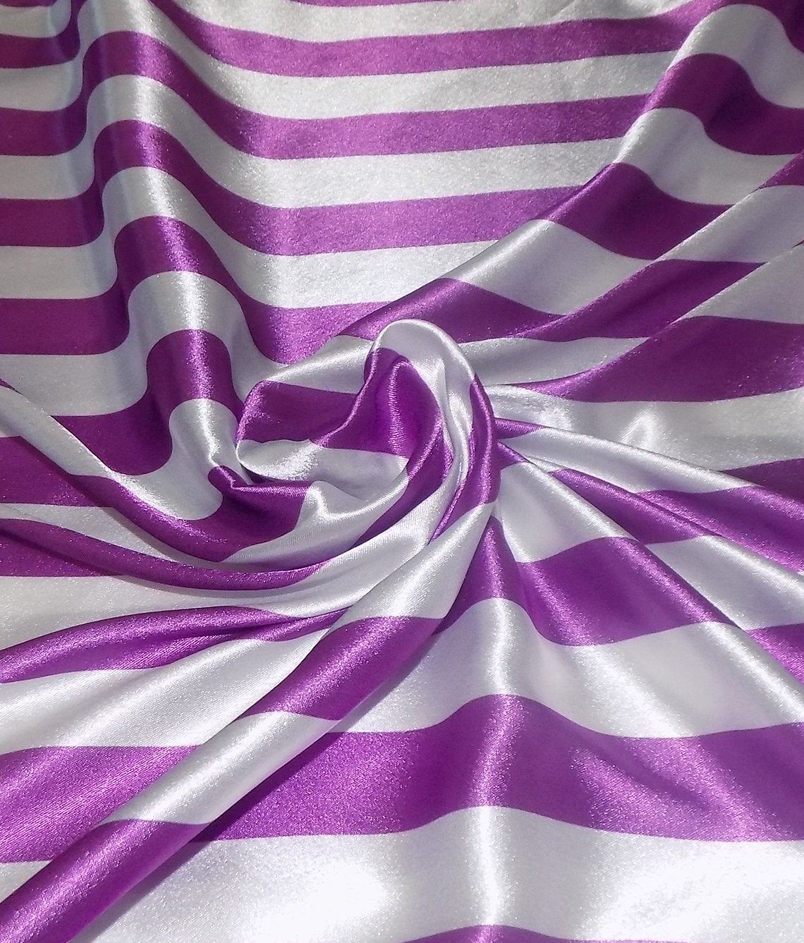 Luxury Silk Satin Fabric With Wide Stripe- Faux Silk Charmeuse Satin ...