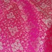 Amazing Fuchsia Color With Gold Floral Indian Brocade Fabric 70% Sale ...