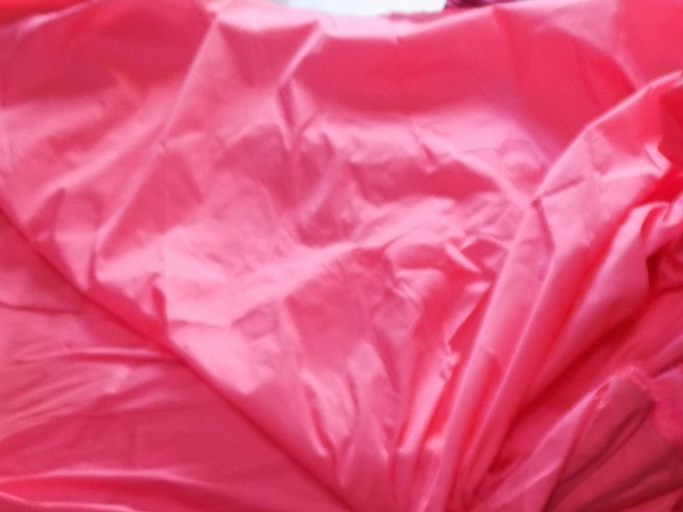 Carrot Red Color Silk Taffeta Fabric, Plain Taffeta Silk Fabric, Light ...