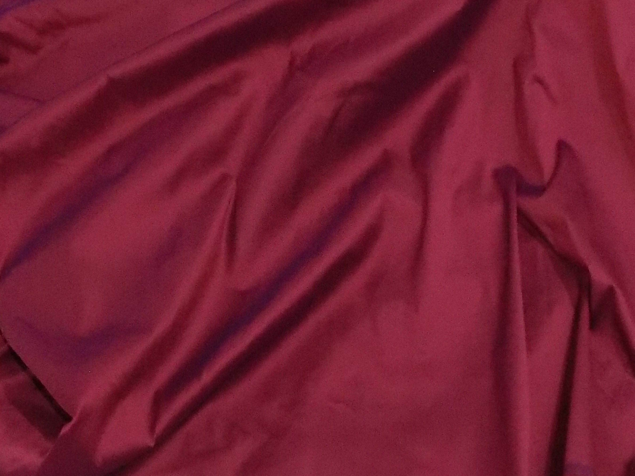 Amazing Cherry Red Taffeta Silk Fabric- Polyester Silk Taffeta Fabric ...