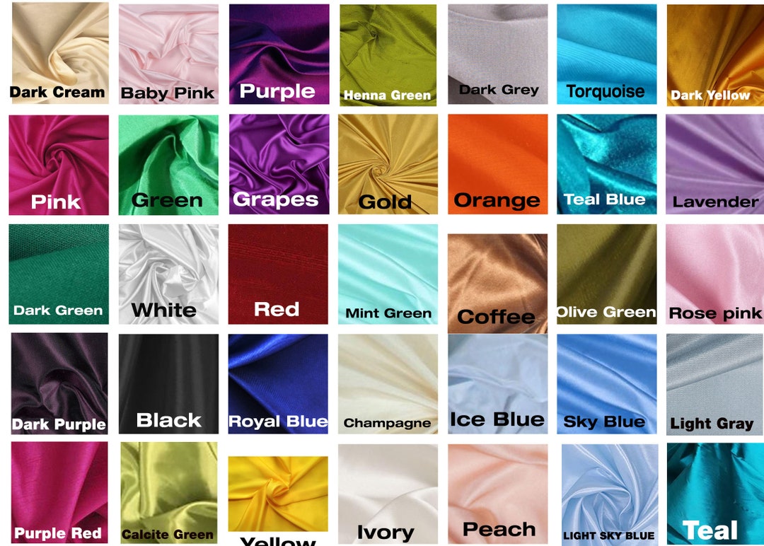 Multi Taffeta Silk Fabric, Plain Taffeta Gown Fabric, Tissue Taffeta ...