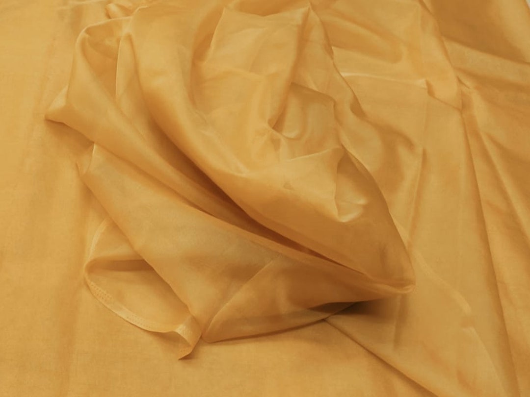 Luxury Mustard Yellow Organza Fabric Best Quality Organza - Etsy