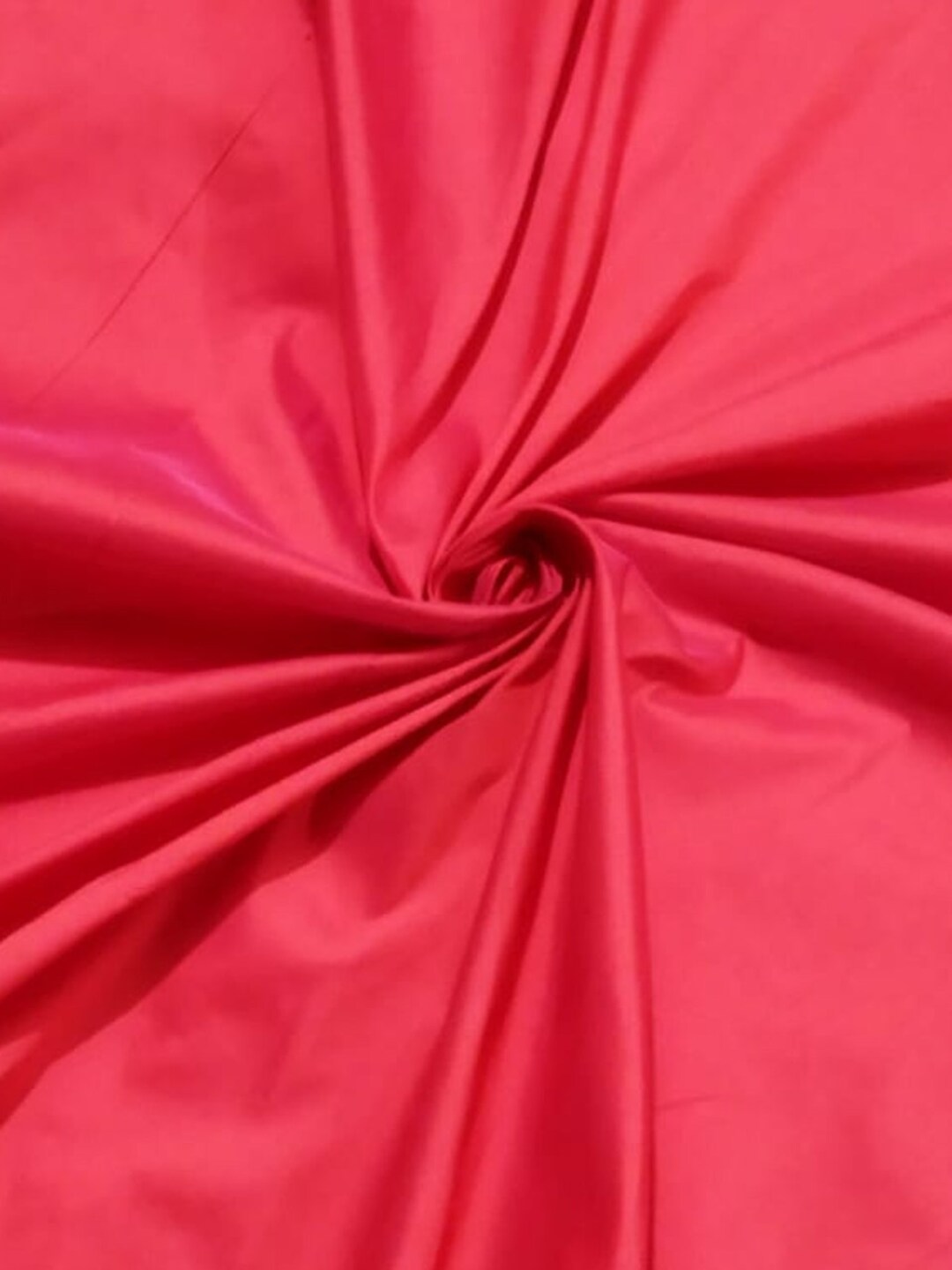 Lustrous Red Polyester Taffeta Fabric for Wedding Gown/dress '58' Width ...