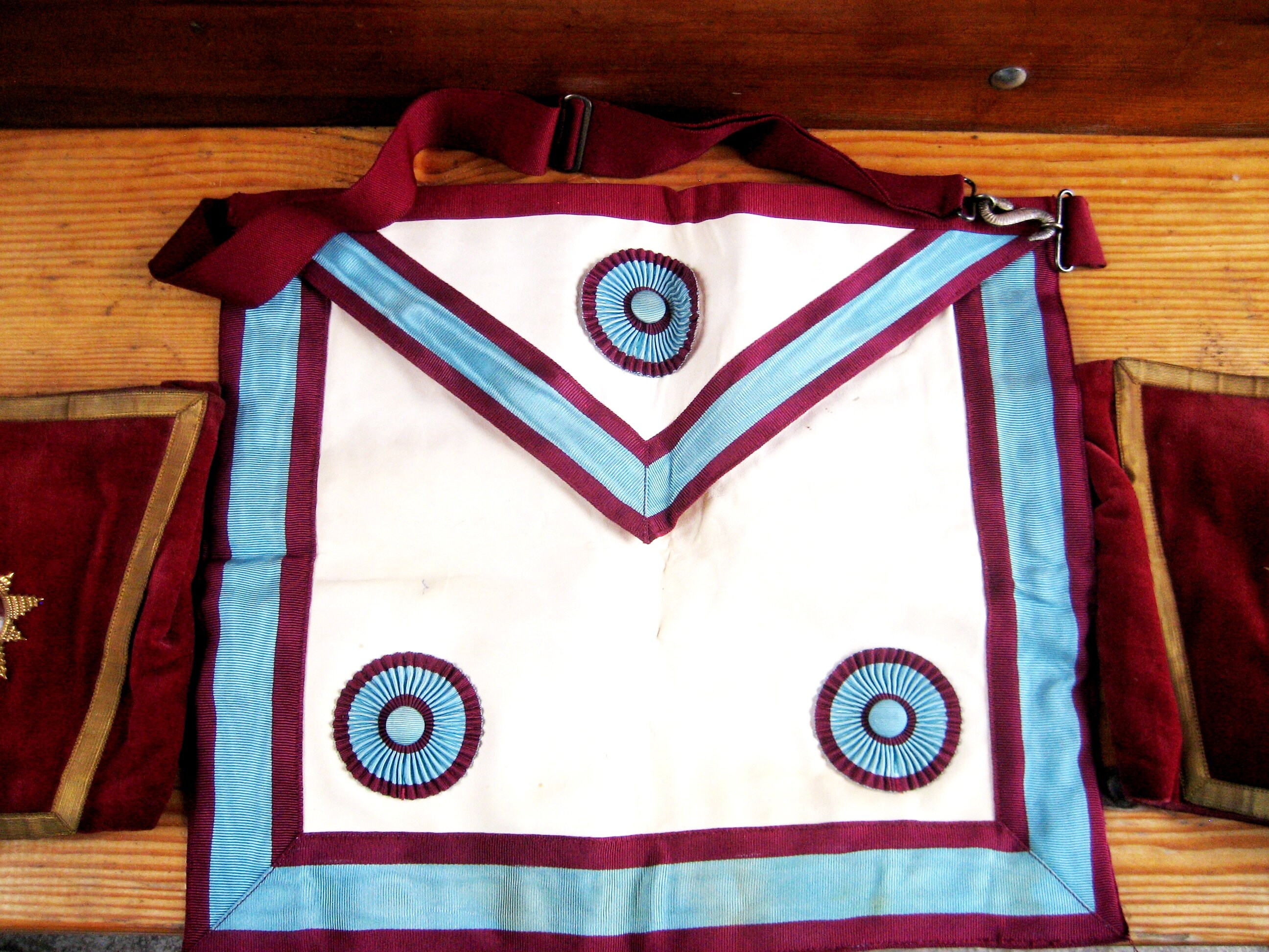 Antique Masonic Apron and Masonic Armbands With Masonic - Etsy