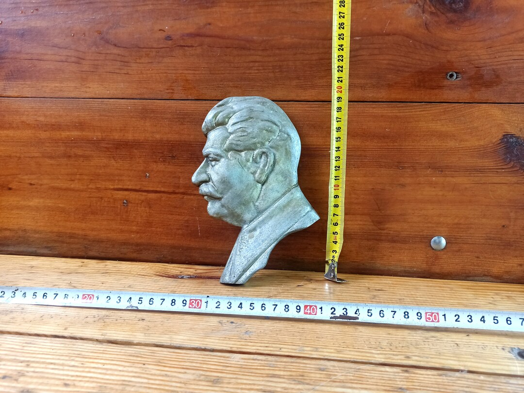 Vintage Metal Bas-relief of Marshal Stalin. Stalin. Stalinism. World ...