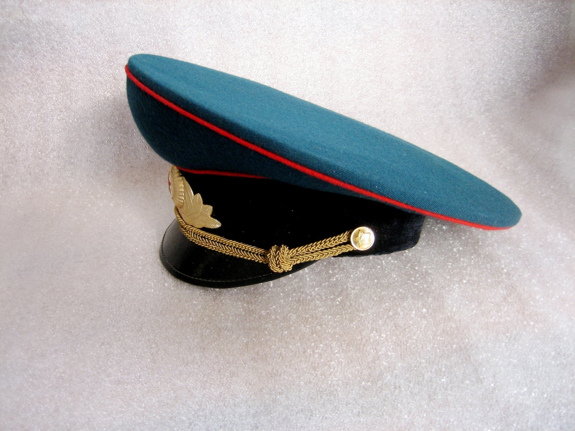 An Old Soviet Officer's Cap for Parades During the Cold - Etsy