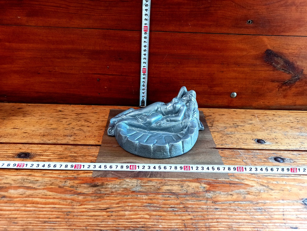 Vintage Large Ashtray - "girl on the Bed". Ashtrays. Antique Souvenir ...