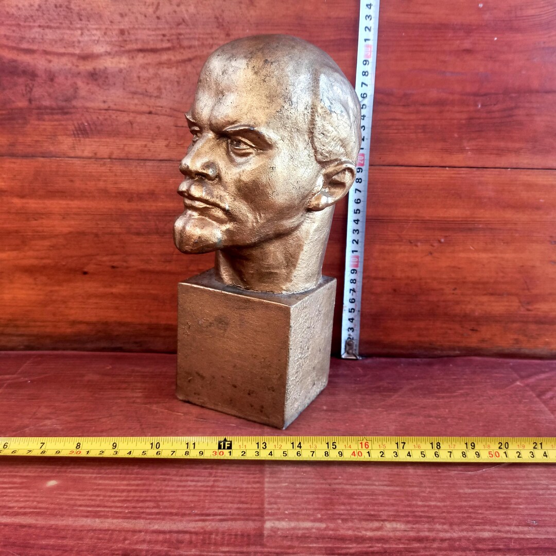 Vintage Bust of Lenin - the Leader of the Bolsheviks. Sculpture of ...