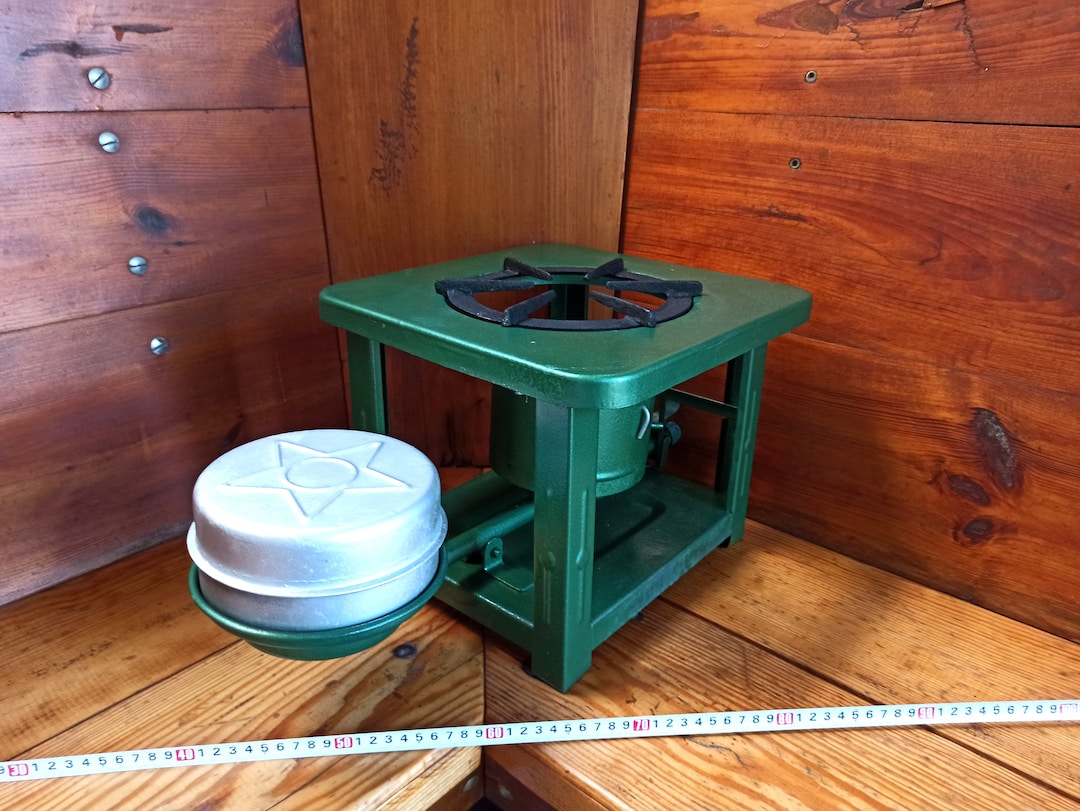 Vintage Open Fire Cooking Stove With One Burner Running on Kerosene. an ...