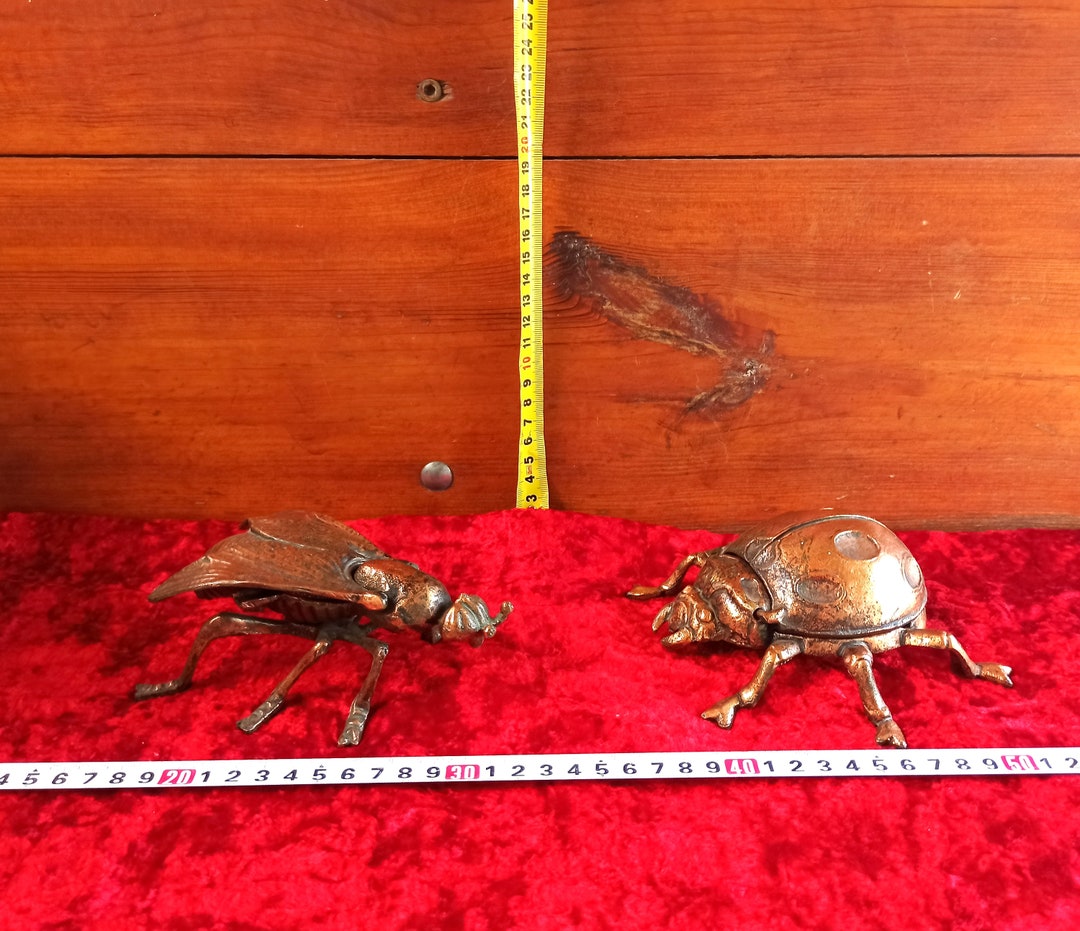 Vintage Ashtrays - "fly" and "beetle". Antique Ashtrays From the Mid ...