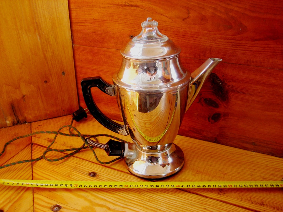 An Old Electric Coffee Maker. Historical Artifact. Antique Gift ...