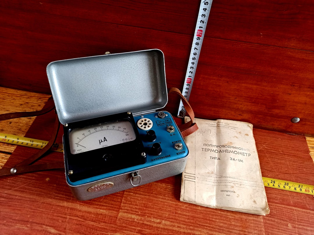 Vintage Army Semiconductor Thermal Anemometer. Measuring Device for the ...